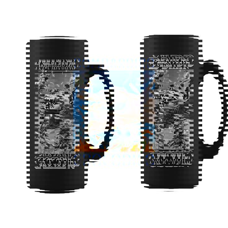 Bombardiro Crocodilo Italian Brainrot Meme Coffee Mug - Monsterry