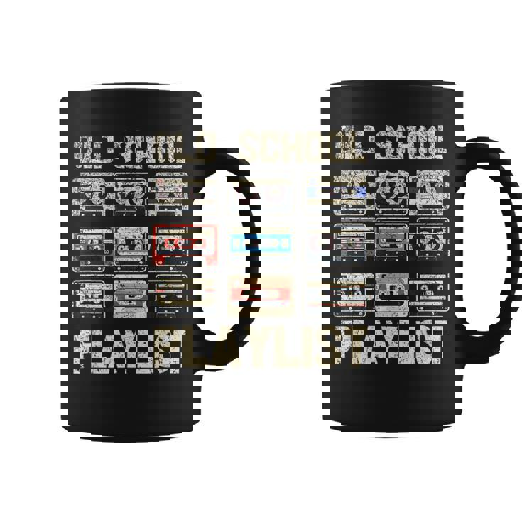 Cassette Tape Retro 80s Old School Playlist Music Graphic Print Coffee Mug - Monsterry