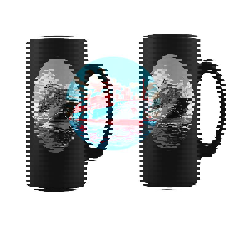 Cool Cargo Container Ship Costume Graphic Print Coffee Mug - Monsterry