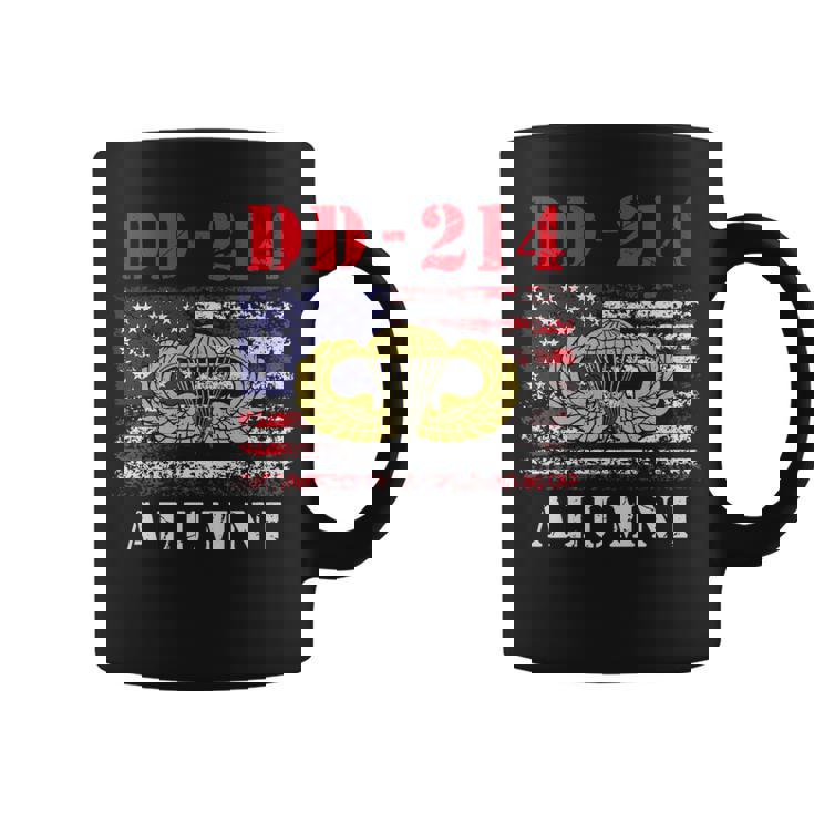 DD-214 Airborne Alumni Paratrooper Army Veteran US Flag Premium Graphic Print Coffee Mug ...