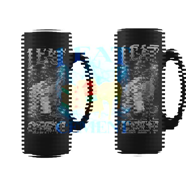 I Eat Cement Cat Meme Internet Memes Memes Gen-Z Coffee Mug - Seseable