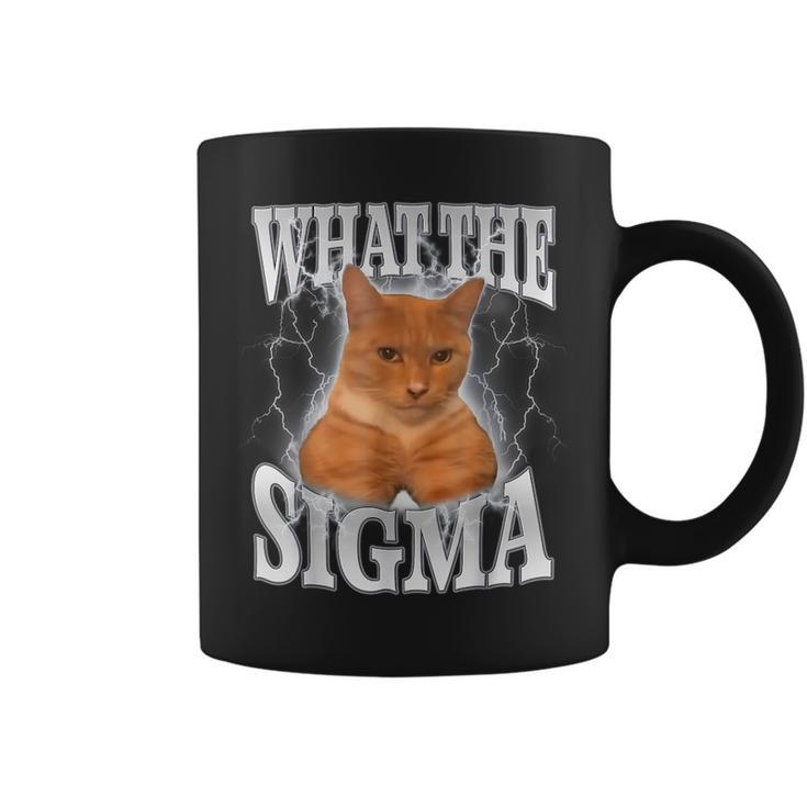 Erm What The Sigma Meme Y2k Cat Ironic Brainrot Meme Coffee Mug - Thegiftio