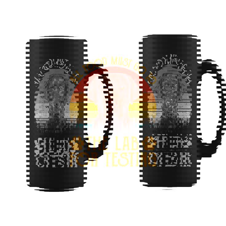 All Food Must Go To The Lab For Testing Chocolate Lab Graphic Print ...