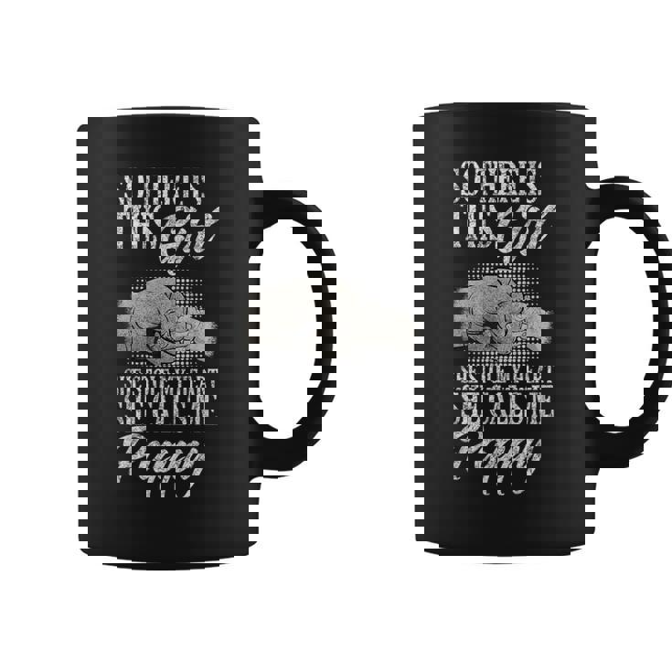 Father's Day For Pappy From Daughter Girl To Grandpa Coffee Mug - Monsterry