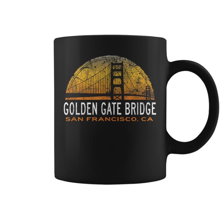Golden Gate Bridge Vintage San Francisco CA Graphic Print Coffee Mug ...