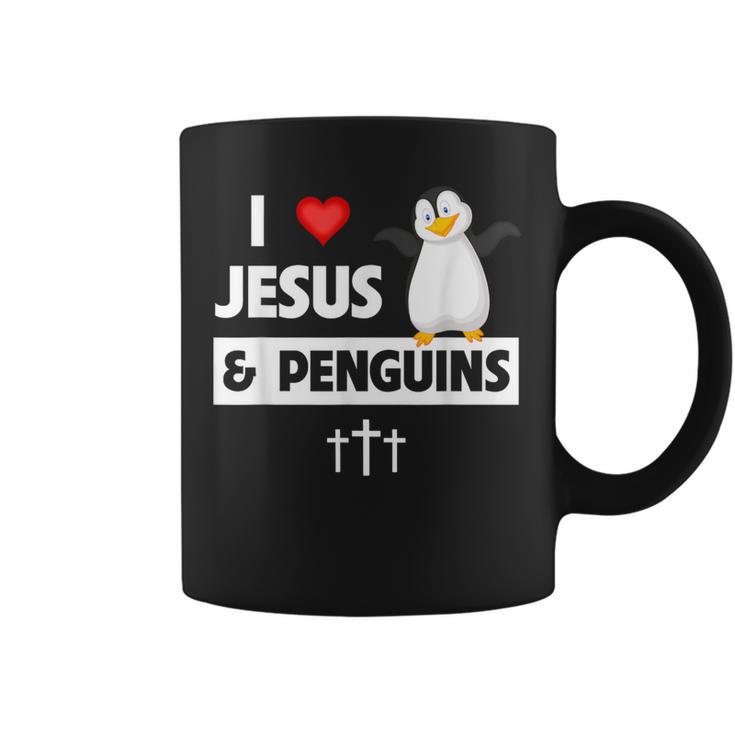 I Love Jesus And Penguins Christian Flightless Bird Bible Graphic Print ...