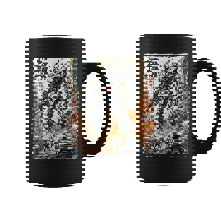 Mech Assault Futuristic Urban Warfare Japanese Battle Art Graphic Print ...