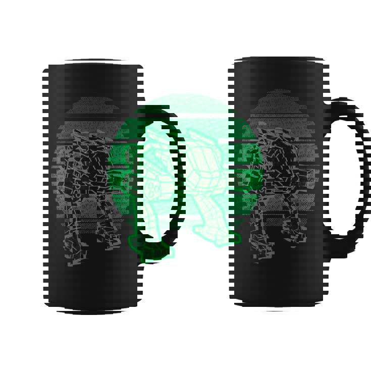 Mech Robot Retro Gamer Mecha Walker Video Game Graphic Print Coffee Mug ...