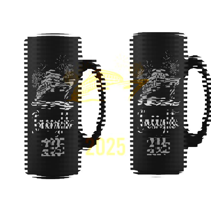 New Years Cruise 2025 Party Family Vacation Matching Coffee Mug - Monsterry