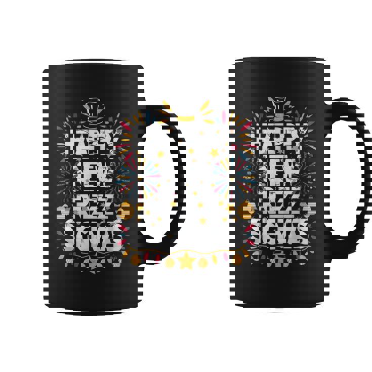 New Years Rizz Sigmas Party 2025 Gen Alpha Fireworks Coffee Mug - Monsterry