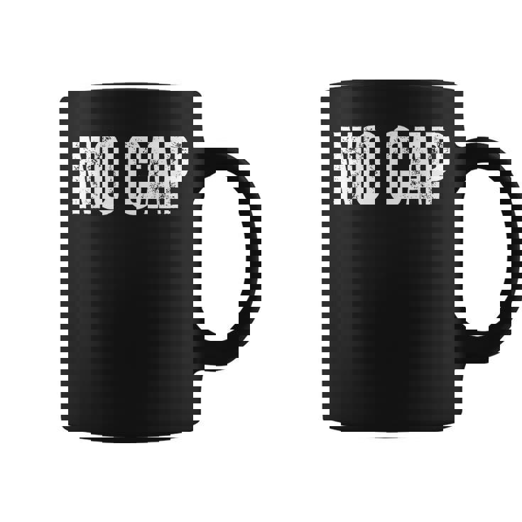 NO-CAP Gen-Z & Gen Alpha Slang Graphic Print Coffee Mug - Monsterry