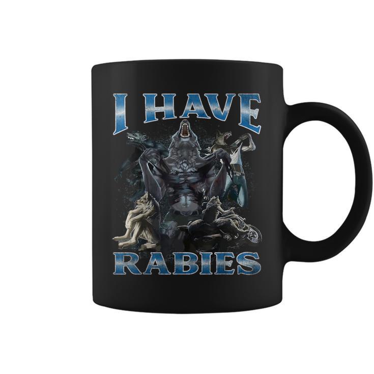 I Have Rabies Cringe Werewolf Wolf Meme Coffee Mug - Monsterry