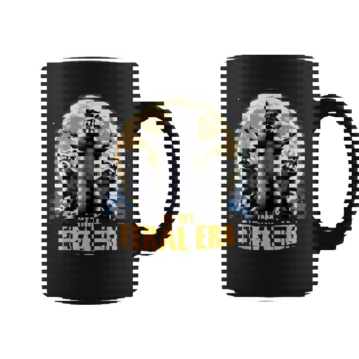 Racoon Meme In My Feral Era Racoons Howling At The Moon Graphic Print ...