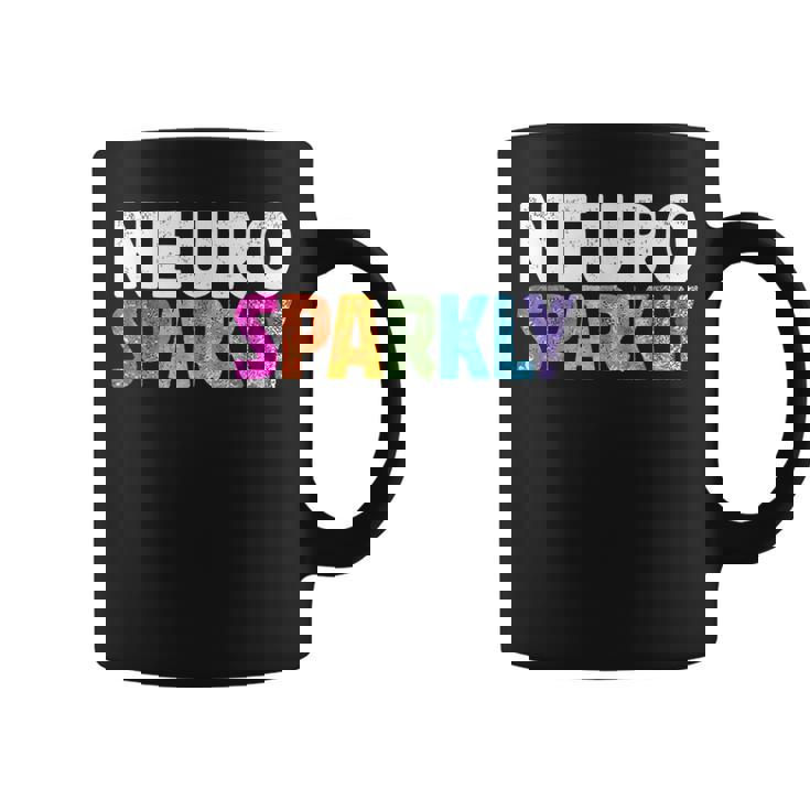 Retro Neurodivergent Neuro Sparkly Autism Spectrum Adhd Coffee Mug | Mazezy