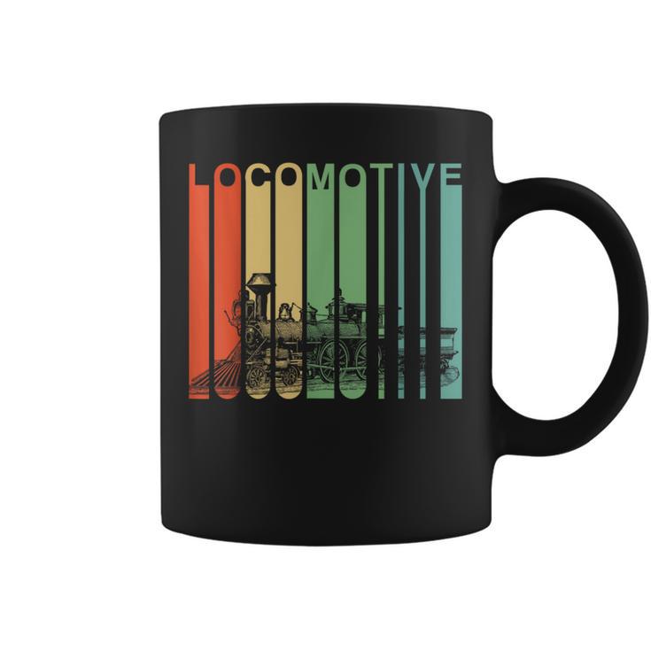 Retro Train Vintage Steam Locomotive Railroad Train Lovers Graphic ...