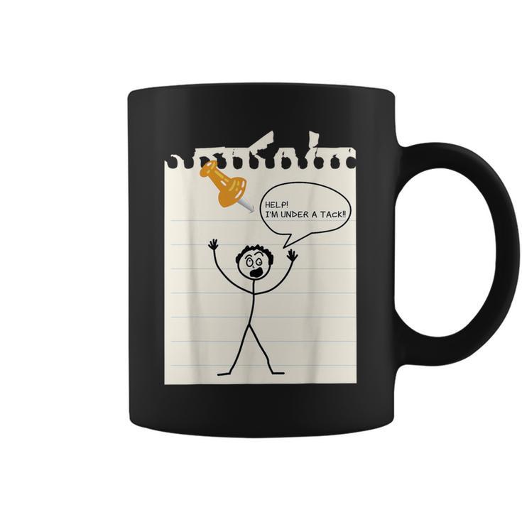 Stick Man Silly Stuff Short Sleeve For Men Stick Figure Under A Tack ...