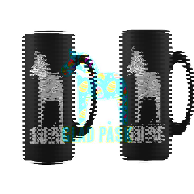 Swedish Easter Graphic Dala Horse Glad Pask Easter Egg Graphic Print ...
