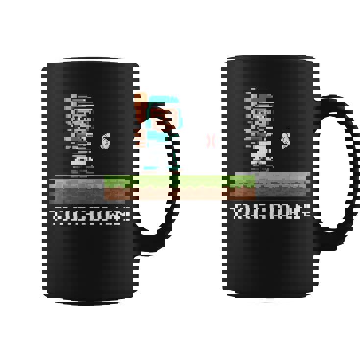 Touchdown Baseball Players 8 Bit Graphic Pixelated Graphic Print Coffee ...