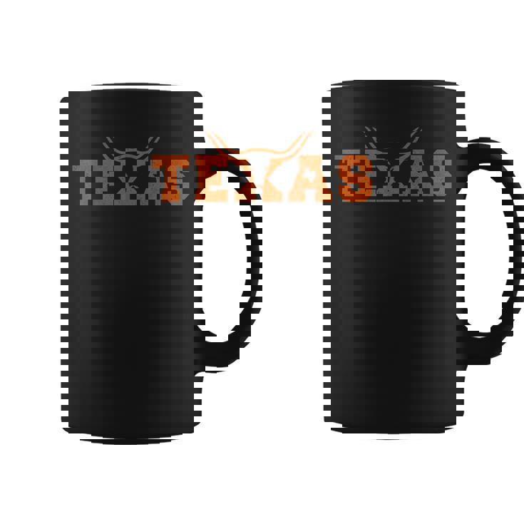 Vintage Texas For Texas State Texas Map Texas Bull Coffee Mug | Mazezy