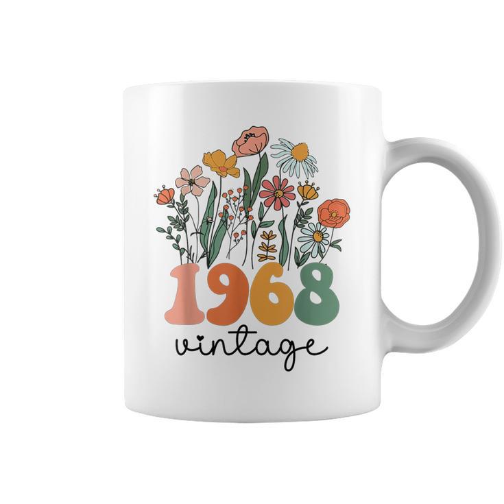 56 Years Old Vintage 1968 56th Women Birthday Wildflower Graphic Print ...