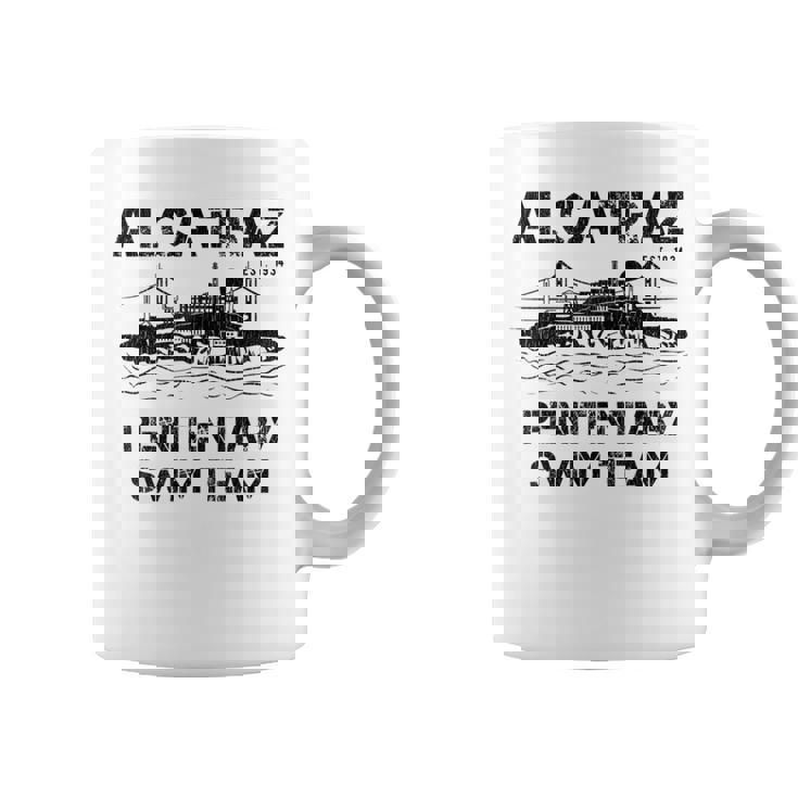 Alcatraz Prison Penitentiary Swim Team Graphic Print Coffee Mug - Monsterry