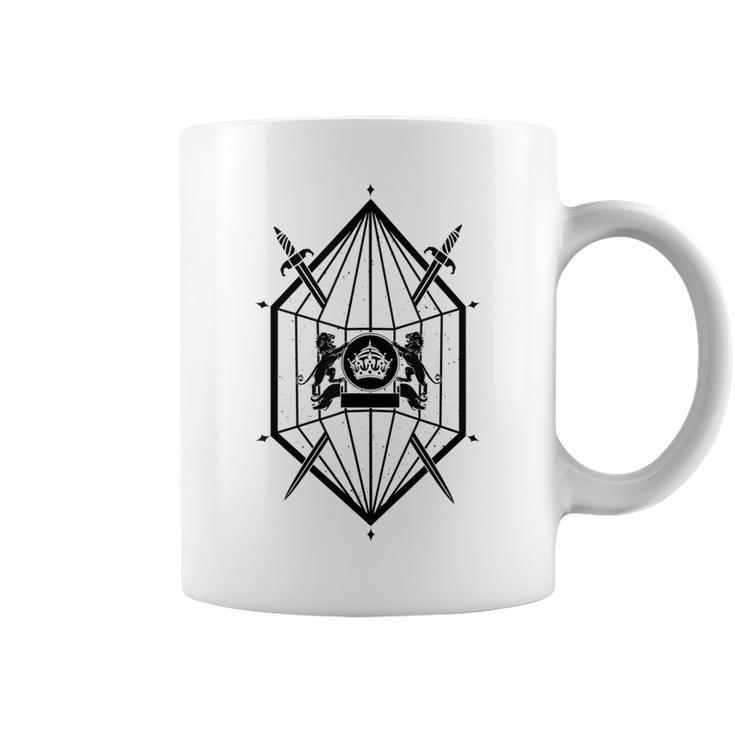 Crown The Empire Sacred Geometry Gothic Symbols Graphic Print Coffee ...