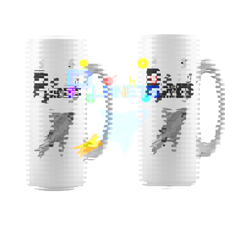 Kids Planet Symbols And Rocket In Space Solar System Science Premium ...