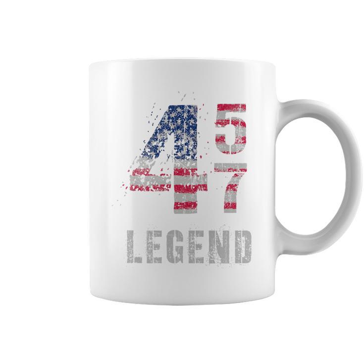 Patriotic 45 47 LEGEND TRUMP 2024 Daddy's Home USA Flag 2025 Premium ...