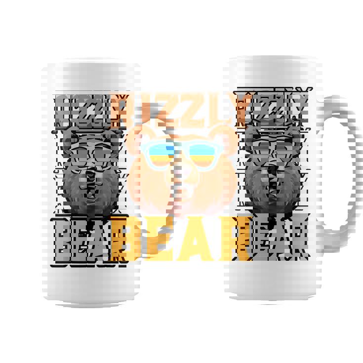 Rizzly Bear Rizz Meme Grizzly Bear Lover Sunglasses Graphic Print ...