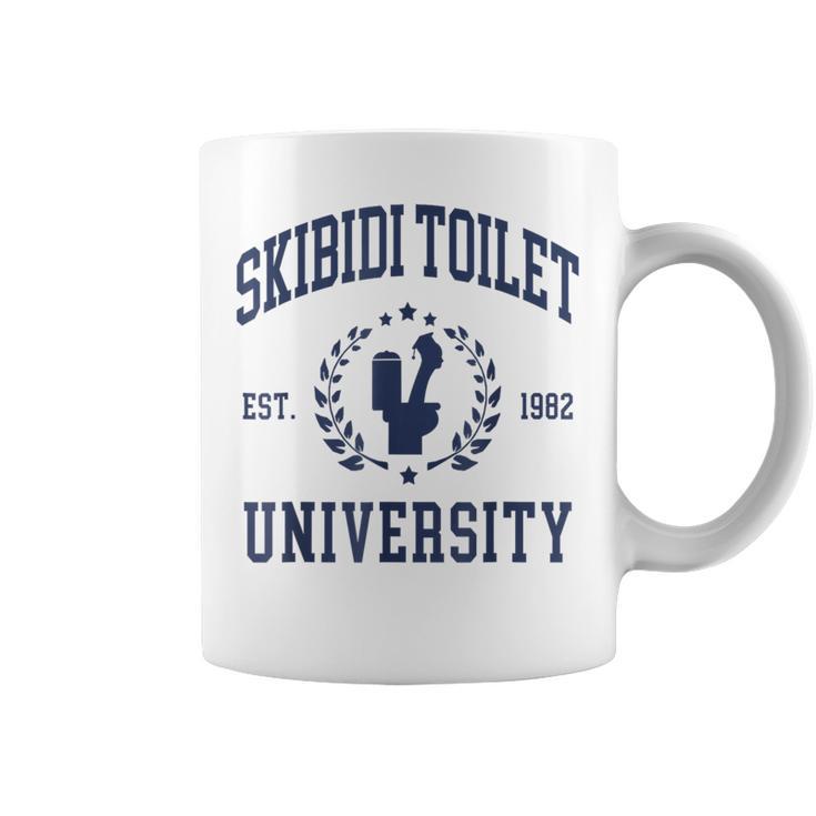 Skibidi Toilet University Skibidi Meme Coffee Mug | Mazezy