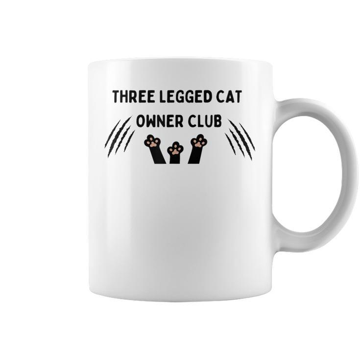 Three Legged Cat Owner Club Tripod Coffee Mug | Mazezy