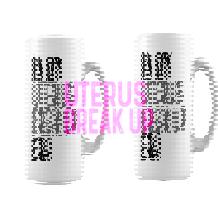 In My Uterus Break Up Era Groovy Hysterectomy Recovery Coffee Mug | Mazezy