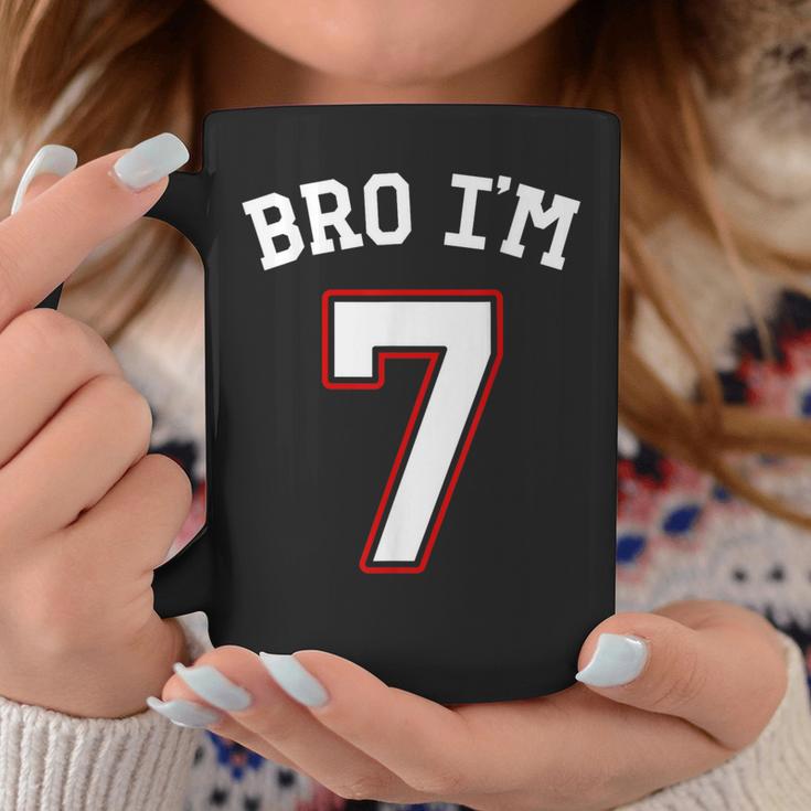 Bro I'm 7 7 Years Old Seventh Birthday 7Th Birthday Coffee Mug - Monsterry