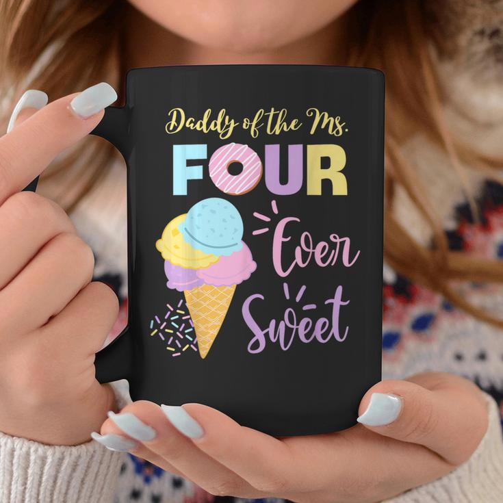 Daddy Of The Ms Four Ever Sweet Ice-Cream Cake 4th Birthday Graphic ...