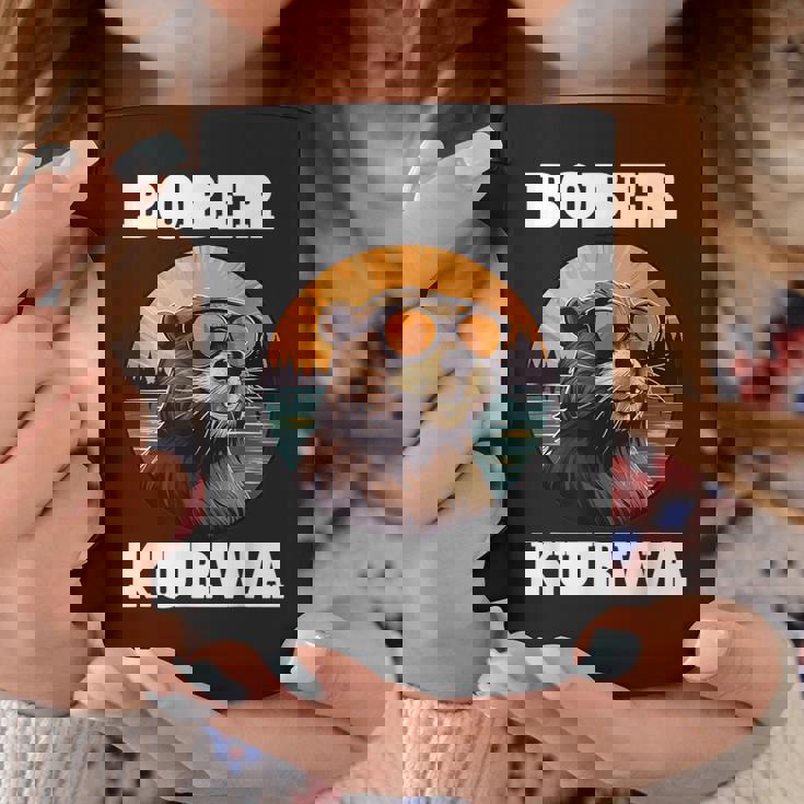 Divertido Bober Bobr Bóbr Castor Kurwa Meme Retro Memes Taza de café ...