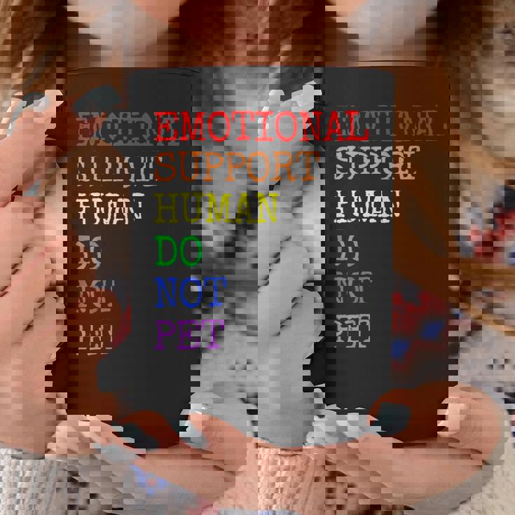 Emotional Support Human Service Dog Owner Graphic Print Coffee Mug ...