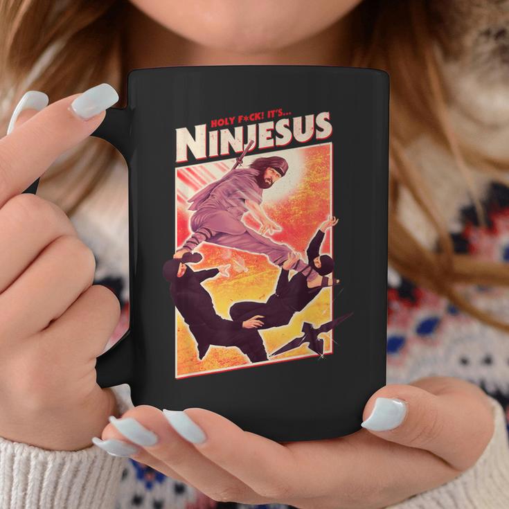It's Ninjesus 80S Action Movie Parodie Drôle Chrétien Jésus Tasse ...
