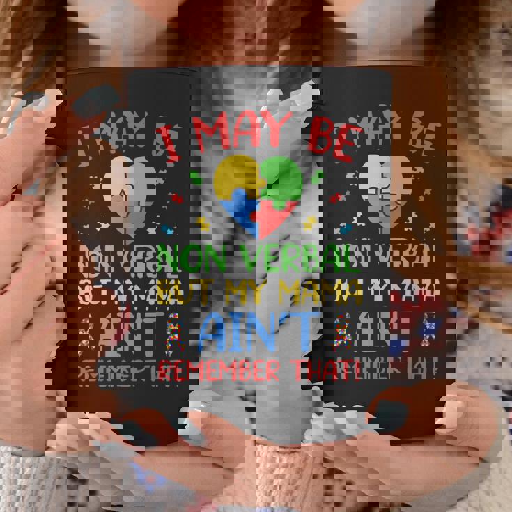 I May Be Non-Verbal Autism Awareness Mom Puzzle Ribbon Cute Graphic ...