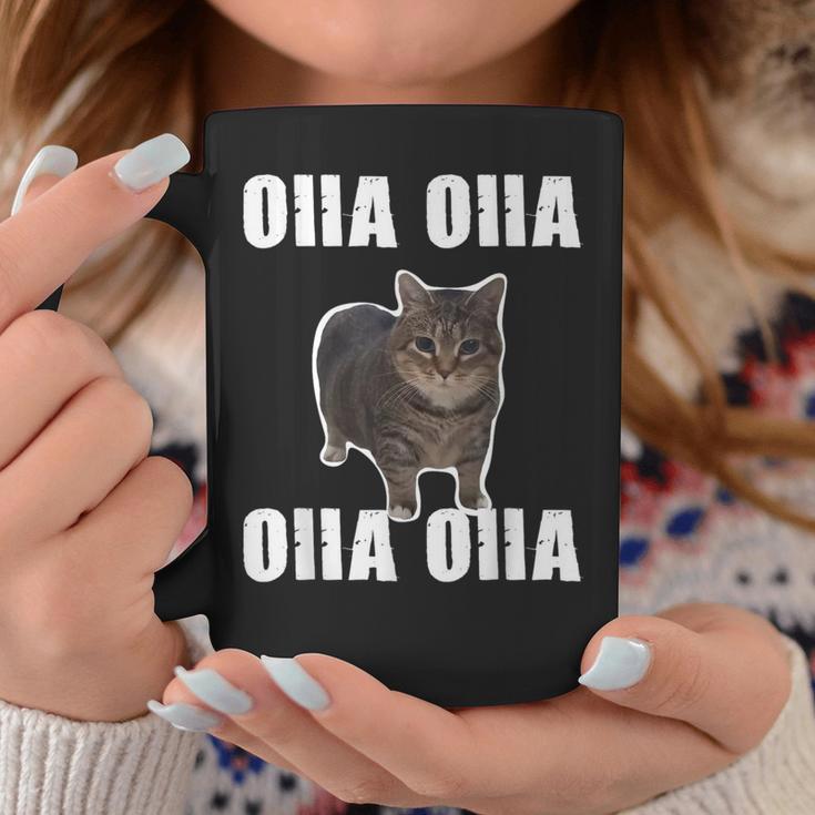 Oiia Oiia Spinning Internet Meme Cat Humour Brainrot Tasse | Cadeauxyz