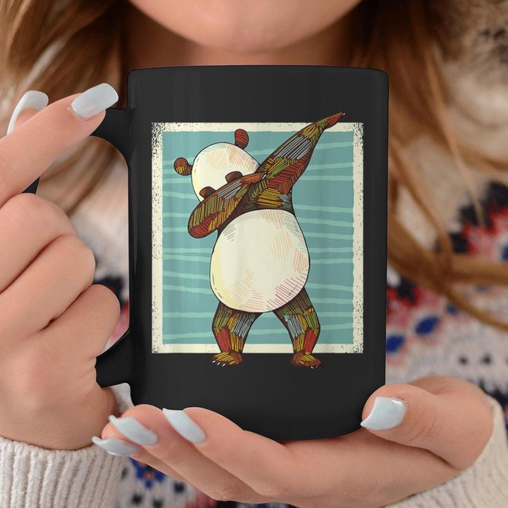 Panda Bear Doing a Dab Dance Move In Pencil Drawing Style Graphic Print ...