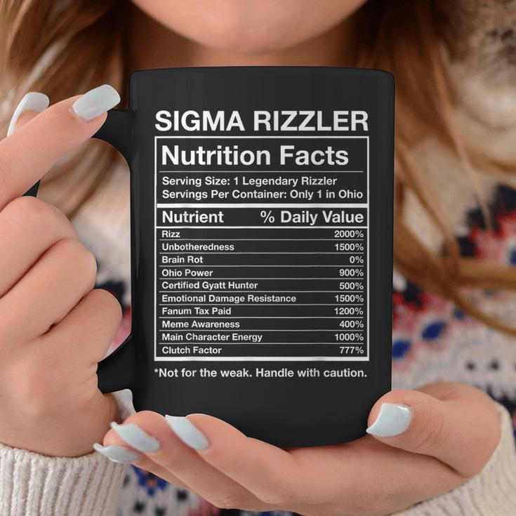 Sigma Rizzler Nutrition Facts- Rizz Brainrot Meme Coffee Mug - Seseable