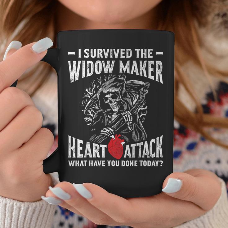 I Survived The Widow Maker Heart Attack Heart Disease Graphic Print ...