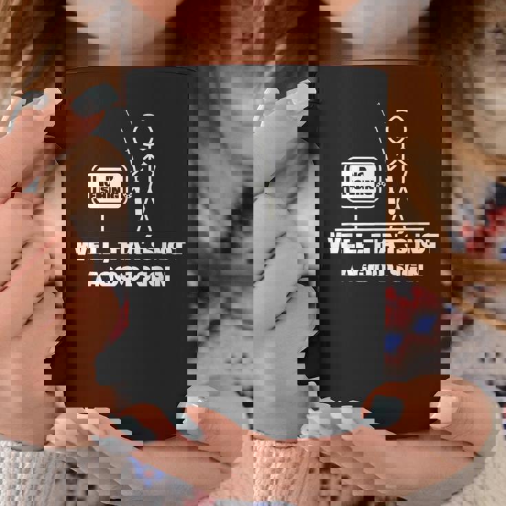 Well Thats Not A Good Sign I Fishing Stick Figure Graphic Print Coffee ...