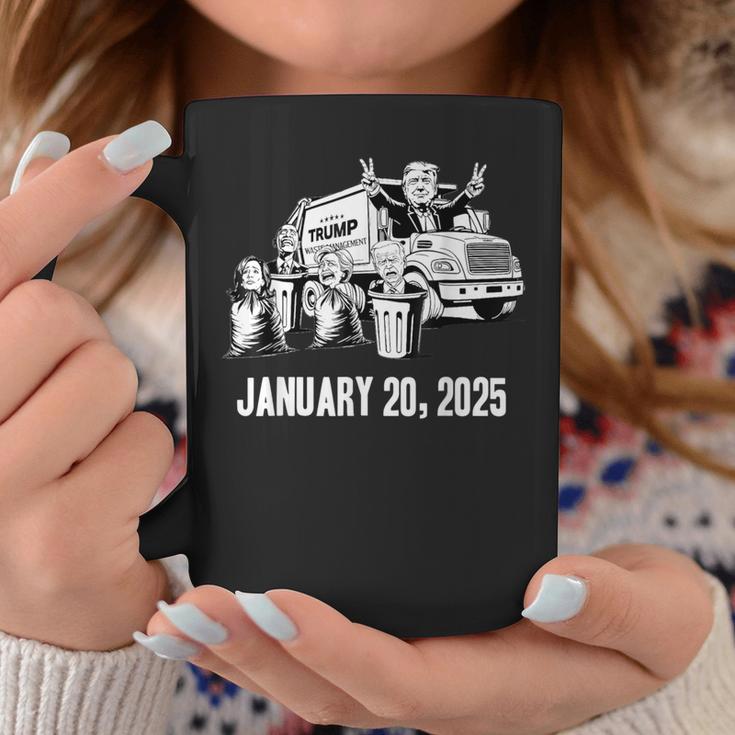 Trump Garbage Truck Waste Manaent Inauguration Day 2025 Coffee Mug ...