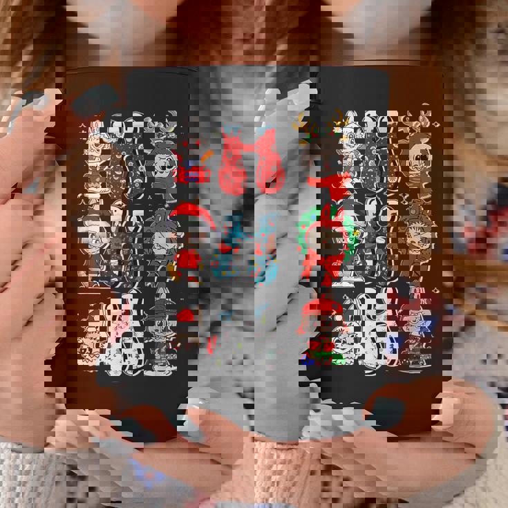 Xmas Santa Labubu Lover Cute Labubu Christmas Graphic Print Coffee Mug ...