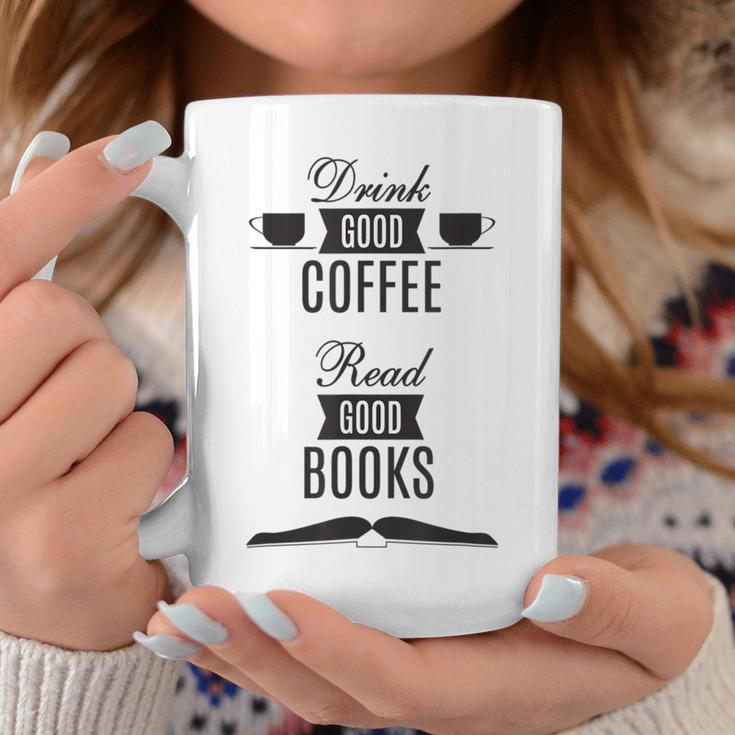 Drink Good Coffee Read Good Books Daily Ritual Graphic Print Coffee Mug ...