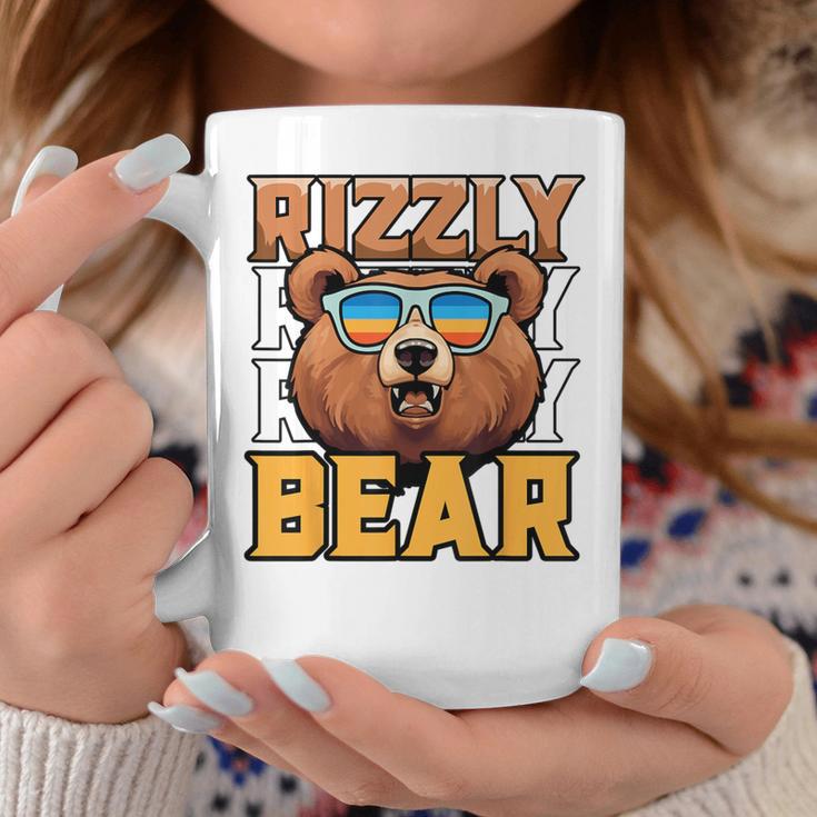 Rizzly Bear Rizz Meme Grizzly Bear Lover Sunglasses Graphic Print ...