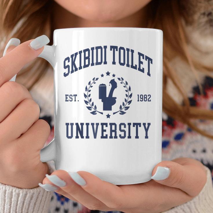 Skibidi Toilet University Skibidi Meme Coffee Mug | Mazezy