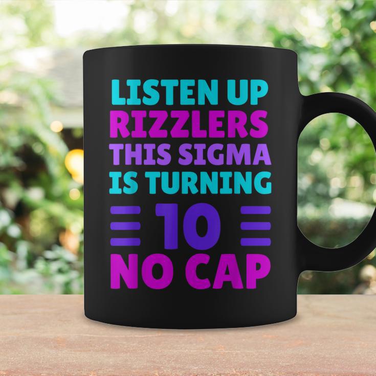10 Year Old Birthday Shirt Rizz Sigma Brain Rot Graphic Print Coffee ...