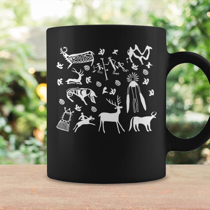 Archeology Pictograph Carving Engravings Art Stone Age Premium Graphic ...